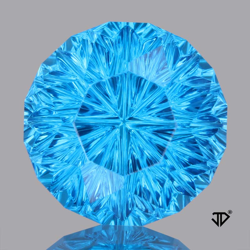 Swiss Blue Topaz Starbrite Cut 6 81 Carats John Dyer Gems