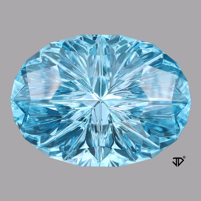 Blue Topaz Starbrite™ Cut 22.48 carats | John Dyer Gems Blue Topaz Starbrite™ Cut 22.48 carats | John Dyer Gems