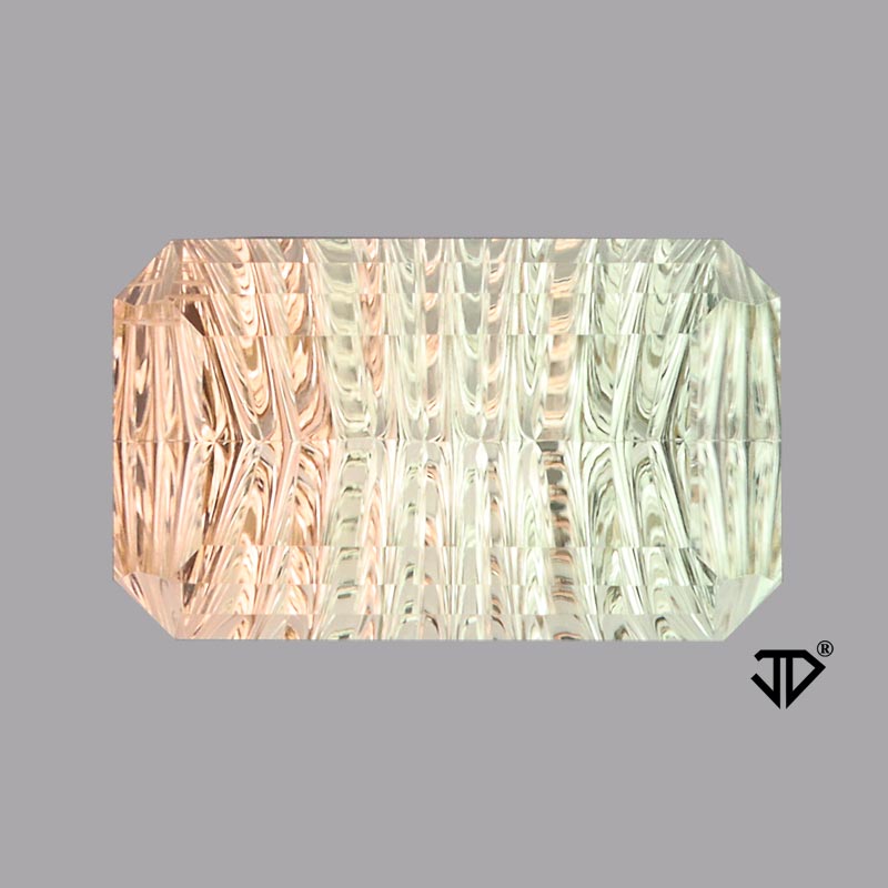 Bicolor Tourmaline Deep Concave™ Cut 7.69 carats | John Dyer Gems