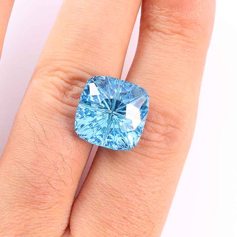 Swiss Blue Topaz Gemstone 19 01ct John Dyer Precious Gemstones Co