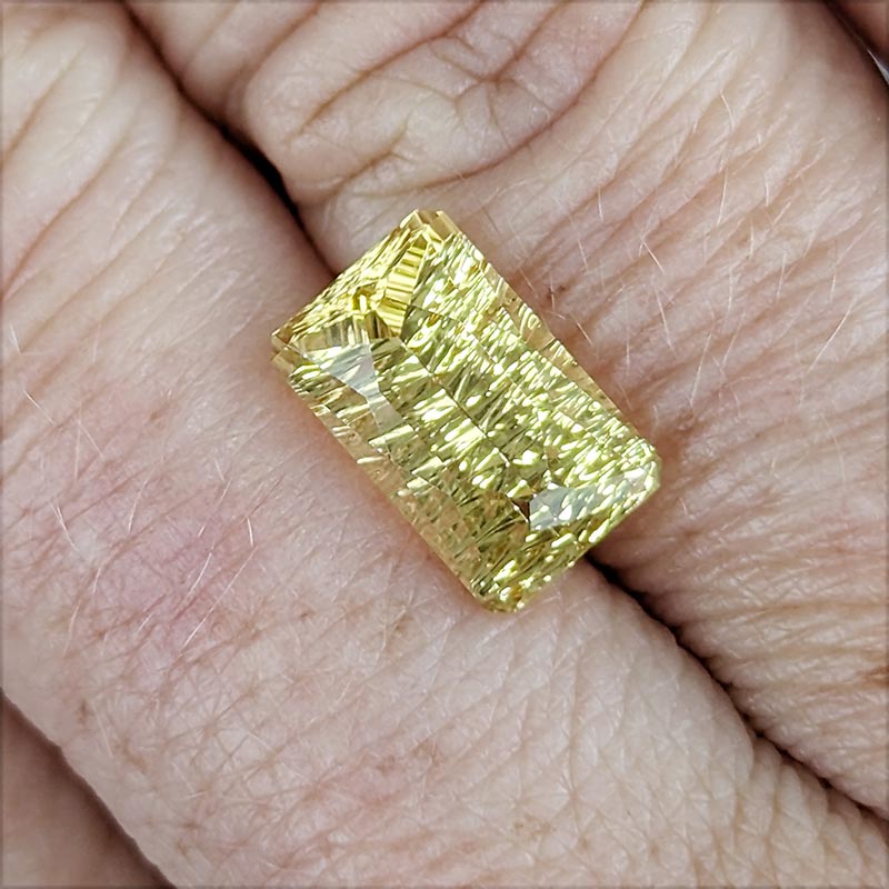 Golden Beryl Deep Concave™ Cut 3.45 carats | John Dyer Gems