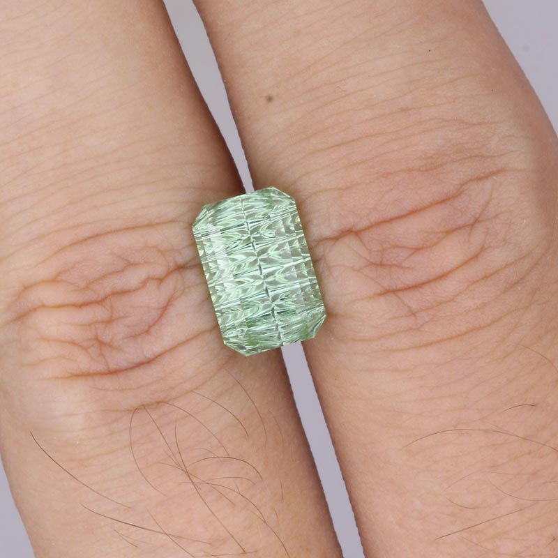 Neon Tourmaline Concave Cut 2.55 carats | John Dyer Gems