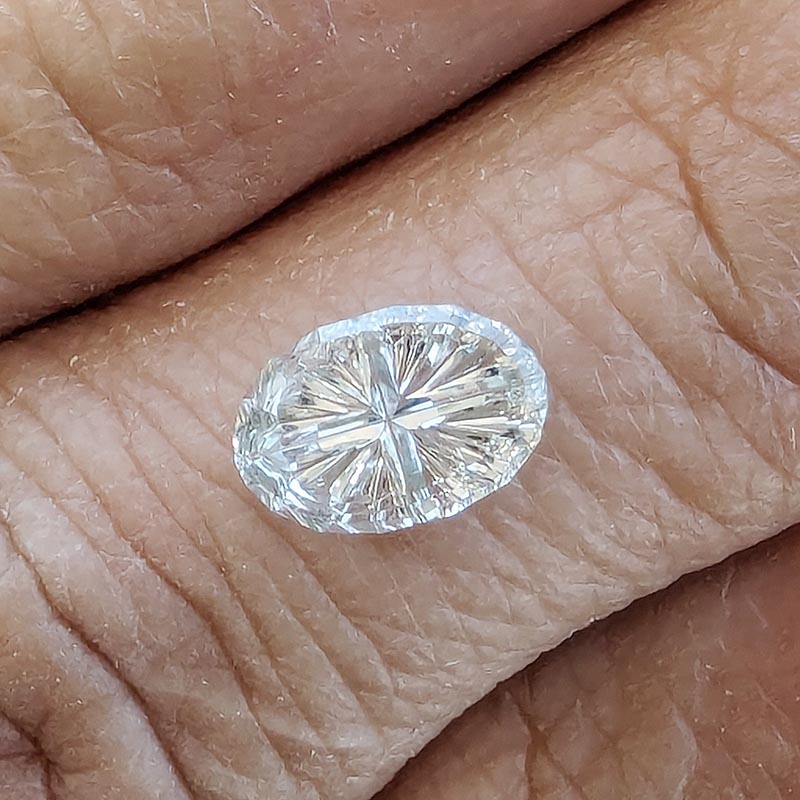 White Sapphire Starbrite™ Cut 1.19 carats | John Dyer Gems